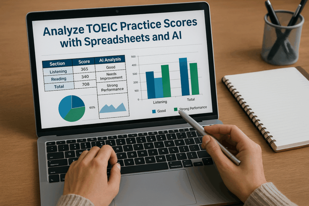 Analyze TOEIC Practice Scores with Spreadsheets - Redswan