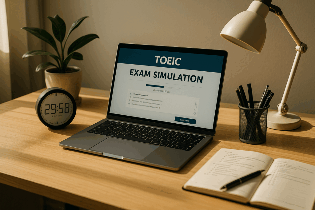 Home TOEIC Exam Simulation Setup and Timing Tips - Redswan