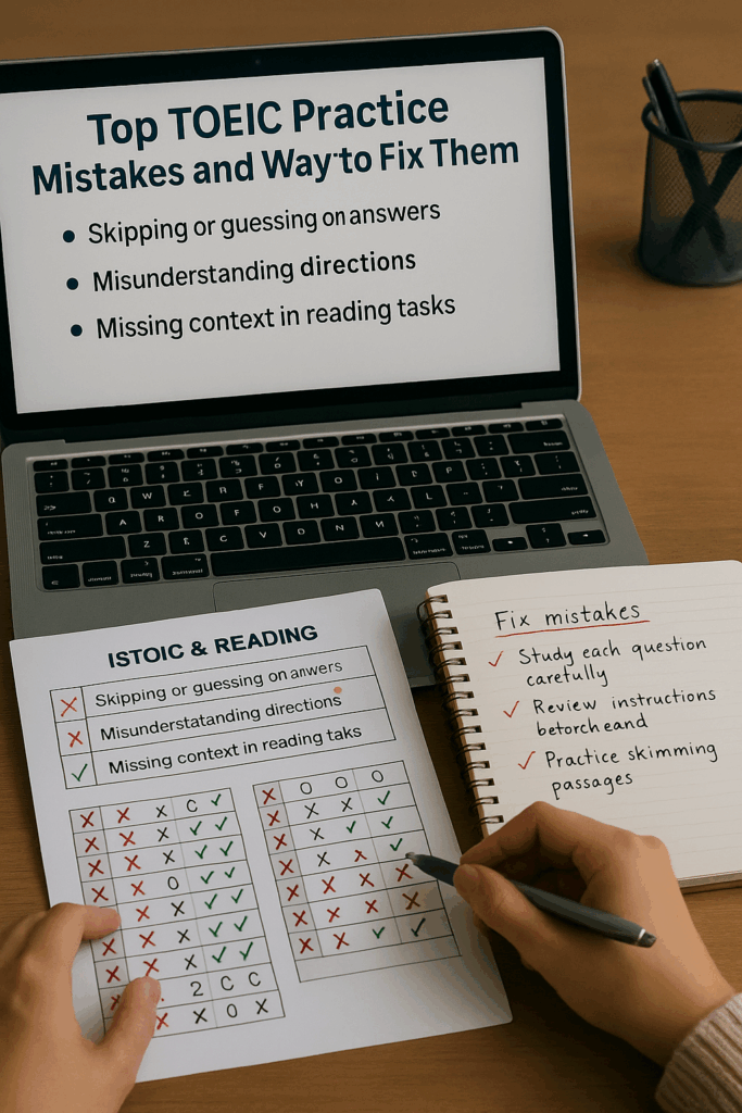 Top TOEIC Practice Mistakes and Ways to Fix Them - Redswan